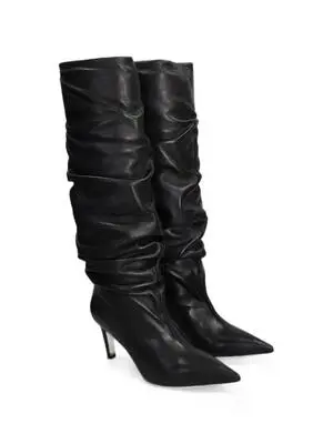 THE SELLER Ruched Pointed-toe Boots