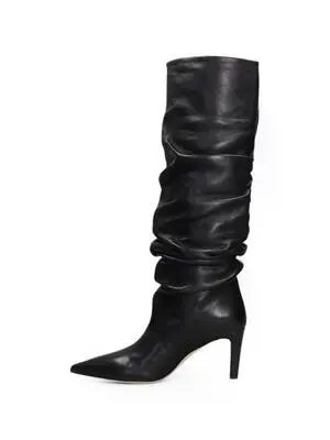 THE SELLER Ruched Pointed-toe Boots