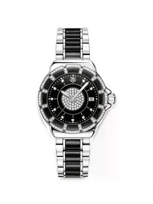 Tag Heuer Formula 1 Crystal-embellished 37mm Watch - Black