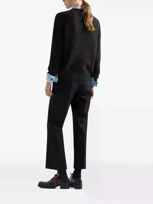 Prada Wool And Cashmere Crew-neck Sweater