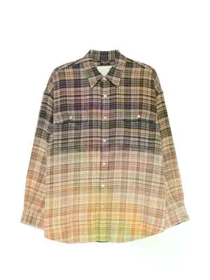 R13 Check-pattern Shirt - Neutrals