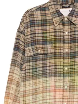 R13 Check-pattern Shirt