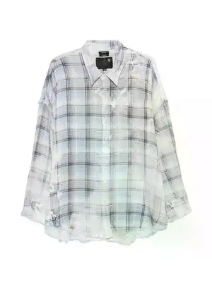 R13 Frayed-hem Shirt - White