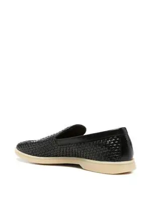 HENDERSON BARACCO Woven Leather Loafers