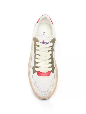Dsquared2 Cracked-effect Panelled Sneakers