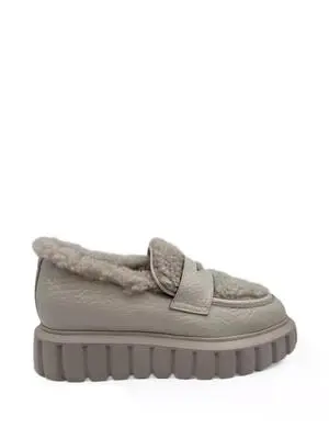 VOILE BLANCHE Grenelle Faux-fur Loafers - Neutrals