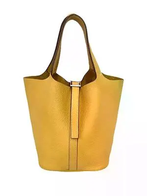 Hermès 2002 Clemence Picotin 18 Handbag - Yellow