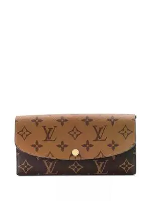 LOUIS VUITTON Emilie Wallet Reverse Monogram Canvas Small Wallets - Brown