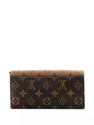 LOUIS VUITTON Emilie Wallet Reverse Monogram Canvas Small Wallets - Brown