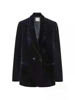 FORTE_FORTE Double-breasted Blazer - Blue