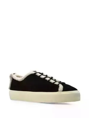 Inuikii Shearling Low Sneakers - Black