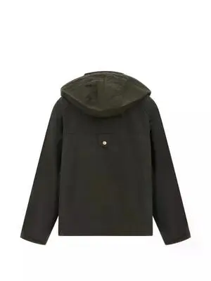 Barbour Carville Jacket With Drawstring Hood And Corduroy Trims - Green