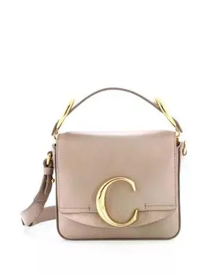 Chloé C Double Carry Bag Leather Mini Shoulder Bag