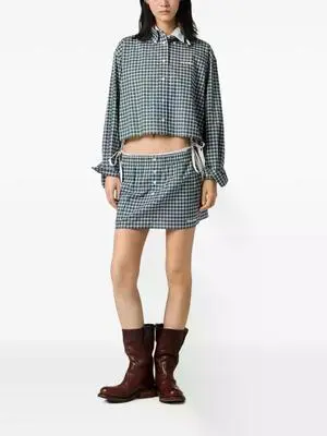 Miu Miu Plaid Shirt