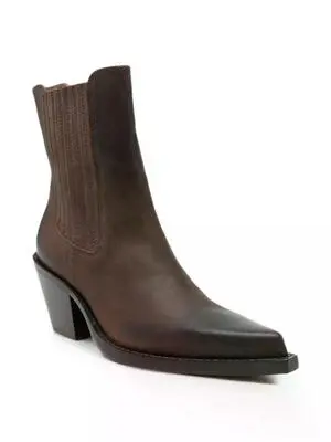 Paris Texas Pointed-toe Ankle Boots - Brown