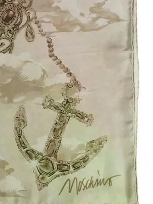 Moschino Logo-print Silk Scarf