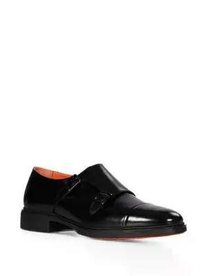 Santoni Double Strap Monk Shoes