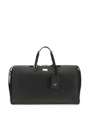 Dolce & Gabbana Vittoria Travel Bag In Calfskin - Black