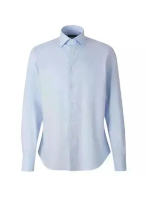 Canali Long-sleeve Button-down Shirt - Blue
