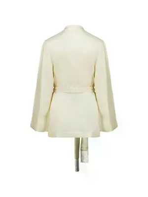 PAULA Fringed Wrap Blouse