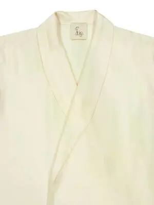 PAULA Fringed Wrap Blouse