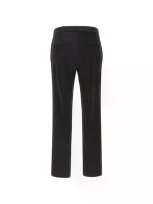 KAOS Straight-leg Slit-hem Trousers - Black