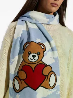 Moschino Teddy Bear Motif Scarf