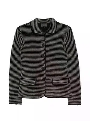 Emporio Armani Striped Button-up Jacket