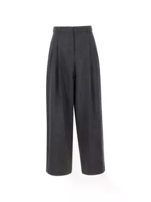 Max Mara Belt-loops Palazzo Pants - Grey