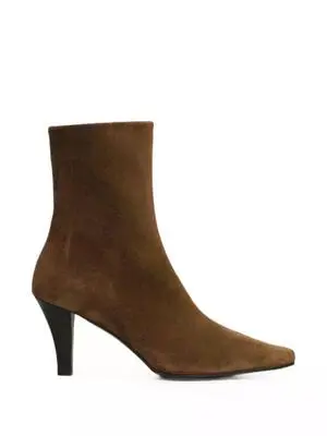 THE SELLER Square-toe Ankle Boots - Brown
