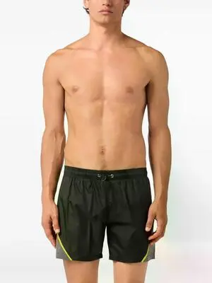 PLEIN SPORT Logo Print Drawstring Swimming Shorts