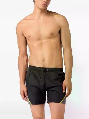 PLEIN SPORT Logo Print Drawstring Swimming Shorts