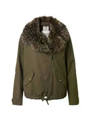 VALENTINI 1972 Faux-fur Collar Drawstring Jacket - Green