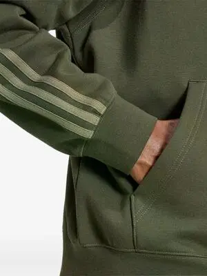 Adidas Logo-embroidered Zip-up Hoodie