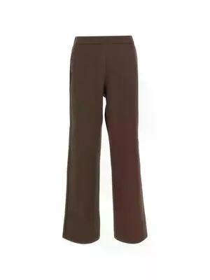 ELENA MIRÒ Elasticated-waist Palazzo Pants - Brown