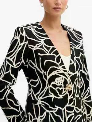 Joseph Ribkoff Abstract Print Single-breasted Blazer