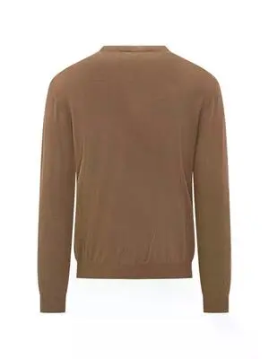 Malo Alfredo Fine-knit Wool Sweater - Brown