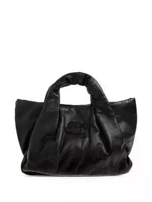 Munthe Lix Croco Croc-effect Tote Bag - Black