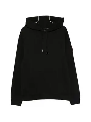 Canada Goose Logo-patch Drawstring Hoodie - Black