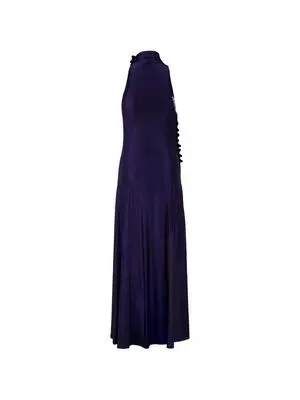 Rabanne Floral-embroidered Sleeveless Maxi Dress