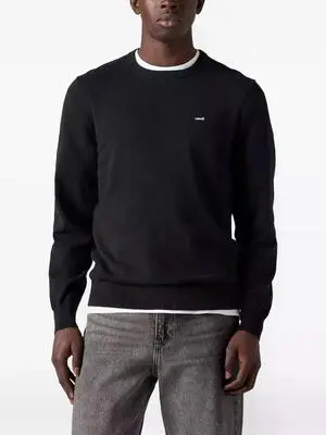 LEVI'S Logo-embroidered Crew-neck Sweatshirt - Black