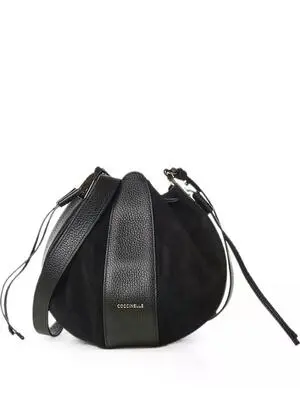COCCINELLE Panelled Bovine Leather Shoulder Bag - Black