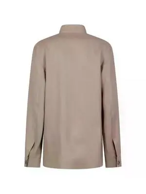 Tagliatore Mandarin-collar Linen Jacket