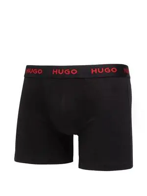 Hugo Three-pack Boxer Briefs In Stretch Cotton