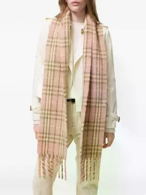 Burberry Check Alpaca Blend Scarf