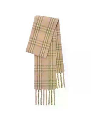 Burberry Check Alpaca Blend Scarf - Pink