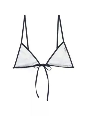 Prada Jersey Bikini Top - White