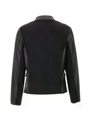 ELENA MIRÒ Faux-leather Panelled Jacket