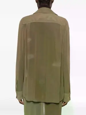 THE FRANKIE SHOP Peri Sheer Long-sleeve Shirt