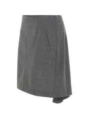 THE GARMENT Grand Slip Asymmetric Hem Mini Skirt